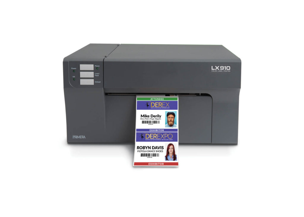 Color name-badge printer - InTents